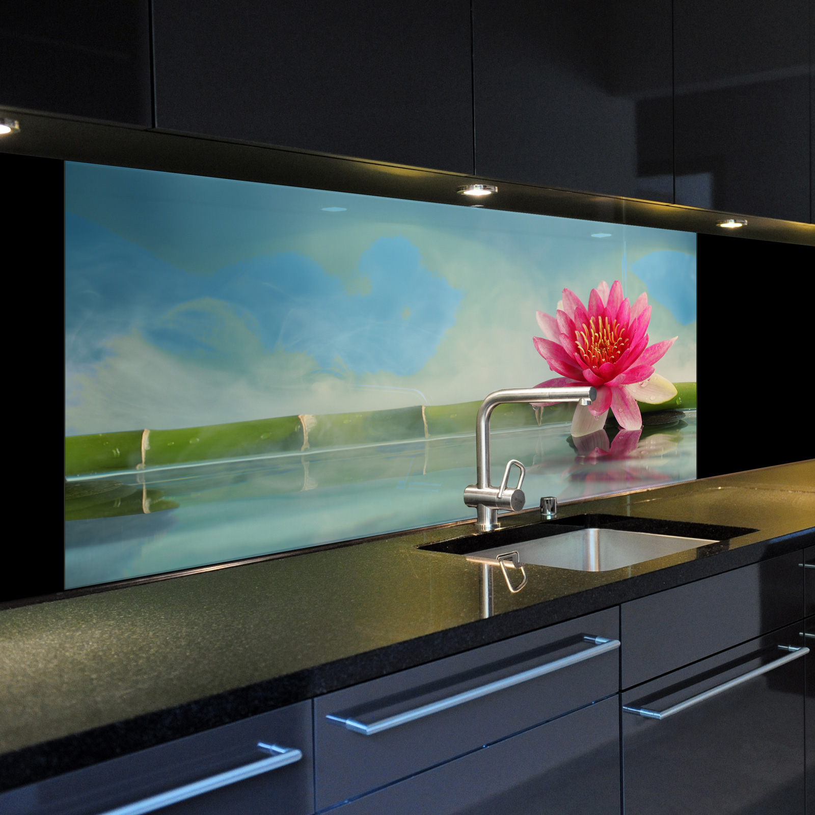 Glasbild Digitaldruck auf Glas 1024-1-GB Motiv Seerose 5 in verschiedenen Größen | eBay